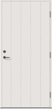 Valkoinen varaston ovi 10x21 - Alavus Ikkunat ja Ovet