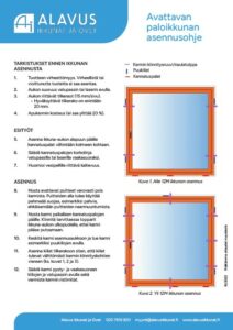 Asennusohjeet - Alavus Ikkunat ja Ovet